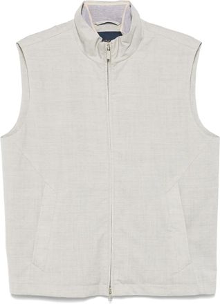 Paul & Shark gilet &agrave; plaque logo - Gris