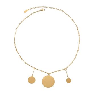 Dansk Copenhagen Collier court Nora - Femme - Accessoires - Jaune - Taille: ONE Size