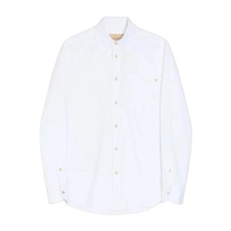 Valentino Oxford Baumwollhemd Mit Vgold - - Shirts - Herren - Wei&szlig; - L