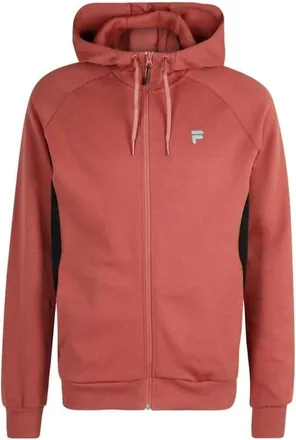 Fila Homme, Sweatshirts et sweats &agrave; capuche, Rouge, Taille: S SweaT-shirt Classique en Coton avec Poignets C&ocirc;tel&eacute;s