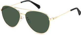 Polaroid Pld 4142/g/s/x PEF/UC GOLD GREEN Sunglasses Unisex Metall, Standard, 60