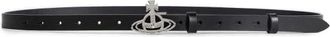 Vivienne Westwood Femme, Accessoires, Noir, Taille: M/L Ceinture fine &agrave; boucle Orb Line
