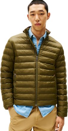 Tommy Hilfiger Herren Steppjacke Packable Recycled Jacket Relaxed Fit, Grün (Huntsman Green), L
