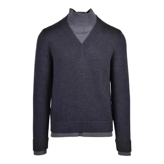 Alpha Studio Herren, Strickwaren, Grau, SGr&ouml;&szlig;e