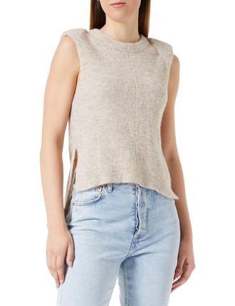 Ichi Damen IHJORDAN WA3 Pullunder, 1304011/Oatmeal Melange, M