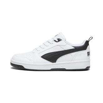 Puma Rebound V6 Low Unisex Sneaker, Puma White Puma Black Puma Black, 37.5 EU