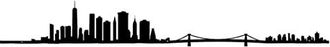 The Line The Line - New York V2 - Dekofigur Wand - Skyline - 50cm - schwarz