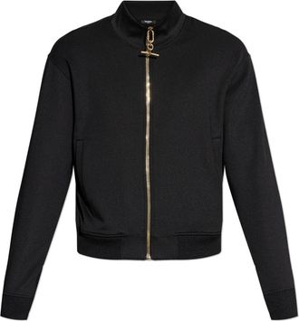 Balmain Homme, Sweatshirts et sweats &agrave; capuche, Noir, Taille: M SweaT-shirt &agrave; Col Montant