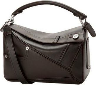 Loewe Petit sac Puzzle Panta en cuir de veau brillant