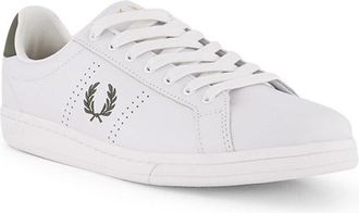 Fred Perry Herren Sneaker weiß Glattleder
