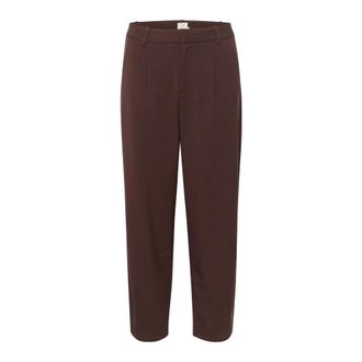 Kaffe Femme, Pantalons, Brun, Taille: 40 FR Pantalon Taille Haute en Java