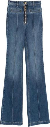 Elisabetta Franchi Femme, Jeans, Bleu, Taille: W27 Jean Bootcut avec Zip