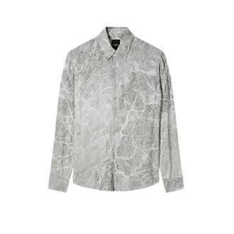 Patrizia Pepe Camicia Marble - - Shirts - Herren - Grau - 2XL