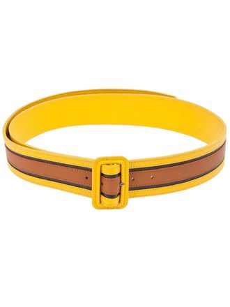 Burberry bi-colour leather belt - Gelb