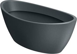 Prosperplast Blumentopf Aria, oval, Graphit, 40 x 20 x 16 cm