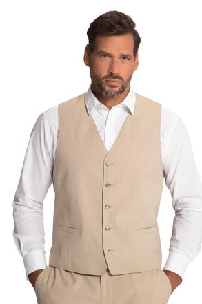 JP1880 Herren große Größen Übergrößen Menswear L-8XL Weste, FLEXNAMIC, Business, Baukasten Paris, bis Gr.36/72/134 sandgrau 134 815914315-134