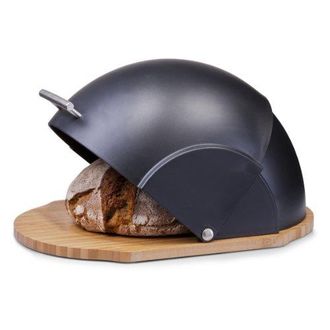 ZELLER 2057990 Boîte à Pain Noir 37 x 26 x 20,5 cm