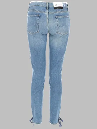 7 For All Mankind Cotton Denim Jeans - Blue