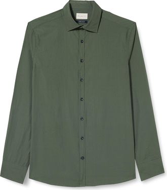 Bugatti Herren Freizeithemd mit Kent-Kragen in der Passform Modern Fit