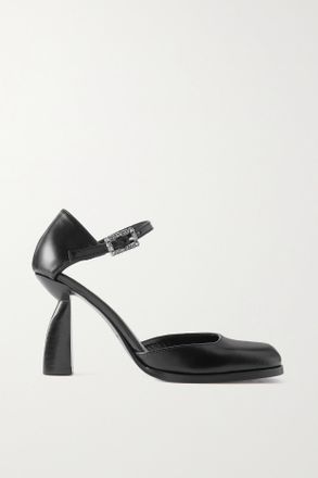 Nodaleto Angel Lucia Pumps Aus Leder Mit Kristallen - Schwarz