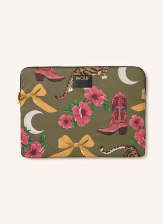 Wouf Wouf Laptop-H&uuml;lle Glow gruen