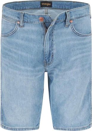 Wrangler Herren Jeansshorts blau Baumwoll-Stretch