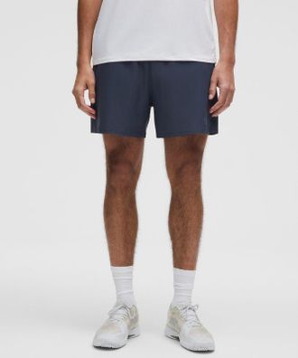 lululemon Gestreifte Tennis-Shorts aus für Männer - 13 cm - Größe 2XL in Club Blue