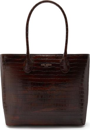 Isabel Bernard Shopper - Honor&eacute; Lysanne Croco Brown Calfskin Leather Should - Gr. unisize - in Braun - f&uuml;r Damen