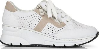 Rieker Femme, Chaussures, Blanc, Taille: 39 EU Leather Baskets
