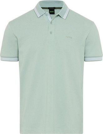 HUGO BOSS Poloshirt Paddy atmungsaktive Piqu&eacute;-Webstruktur, Flachstrickkragen, gerader Schnitt