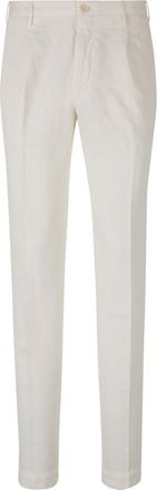 Incotex Hose mit Tapered-Bein - Wei&szlig;