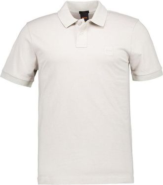 Boss Orange by Hugo Boss BOSS Orange Herren Polo-Shirt grau Slim Fit