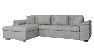 Mirjan24 Ecksofa Diana, Eckcouch mit Bettkasten und Schlaffunktion, Elegante Couch, Polsterecke Sofa, Couchgarnitur, Schlafsofa, Bettsofa (Coral 75, Ecksofa Li
