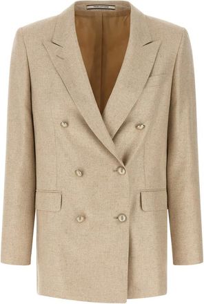 Tagliatore Femme, Vestes, Beige, Taille: 36 FR Jasmine Double-breasted Blazer