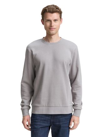 Tom Tailor Herren 1047826 Basic Sweatshirt in Unifarben, 30992-Formal Grey, L