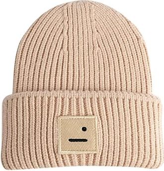 Generic Bonnet Femme Hiver Bonnet Femme Chapeau Femme Hiver Confortable Classique - Broderie Raton Laveur Amusant, Tricot Chaud avec Fourrure, Id&eacute;al Ski, Cade