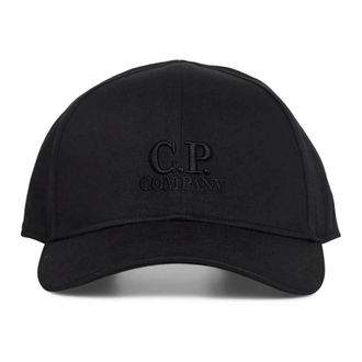 C.P. Company C.p. Company, Homme, Accessoires, Noir, Taille: ONE Size Casquette de baseball avec logo brod&eacute;