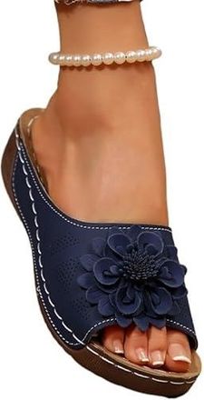 Generic Sandales Femmes, Sandale Femme Confortable Chaussures femme sandales été souples chaussures dames diapositives femmes compensées extérieur pantoufles(