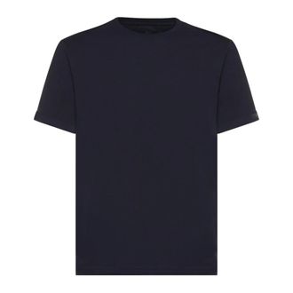 Fay Crewneck T-Shirt - - Tops - Herren - Blau - M