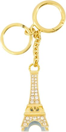 Valentino Garavani Femme, Accessoires, Jaune, Taille: ONE Size Porte-clés Tour Eiffel en cristal