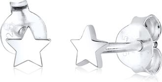 Elli Ohrringe Damen Sterne Basic Filigran Stecker in 925 Sterling Silber