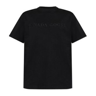 Canada Goose Logo T-Shirt - - Tops - Herren - Schwarzk - L
