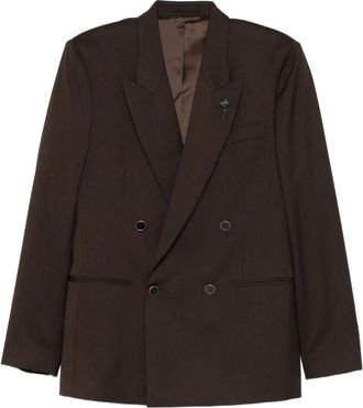Lardini Homme, Vestes, Brun, Taille: L Blazer crois&eacute;