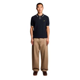 Lyle & Scott Poloshirt f&uuml;r Herren, Jerseyware, Piqu&eacute; (Dunkel-Marineblau)