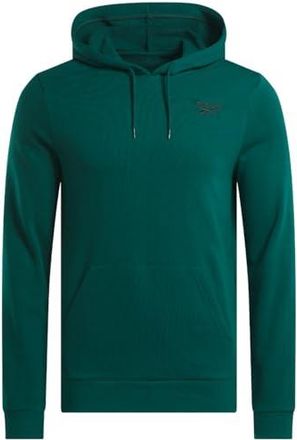Reebok Identity Small Logo Ft Hoodie Sweat-Shirt &agrave; Capuche, Vert coll&egrave;ge, XL Homme