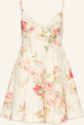 Zimmermann Cocktailkleid Roselight Aus Leinen weiss