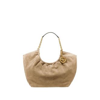 Michael Kors Sac &agrave; main &agrave; d&eacute;tail chaine et logo m&eacute;tallique en cuir