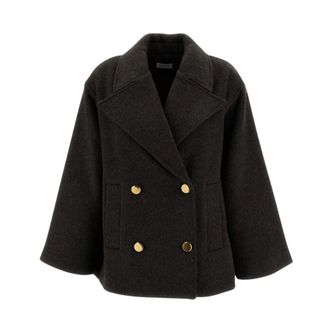 P.A.R.O.S.H. P.a.r.o.s.h. - Caban - Femme - Manteaux - Brun - Taille: 36 FR