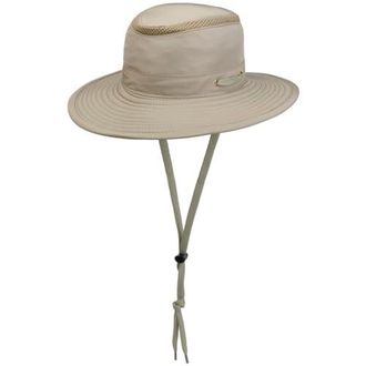 Conner Hats Conner Chapeau Tarpon Springs Floating Femme/Homme - de Safari en Tissu Pluie avec jugulaire, Passepoil Ete Printemps-ete - L (58-59 cm) Beige