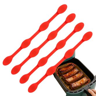 Generico Magnete f&uuml;r Luftfritteusen, magnetischer Silikonhalter, Verbrennungsschutz f&uuml;r Luftfritteuse, Magnethalter f&uuml;r Eisenkorb, f&uuml;r Zuhause, K&uuml;che, Restaura